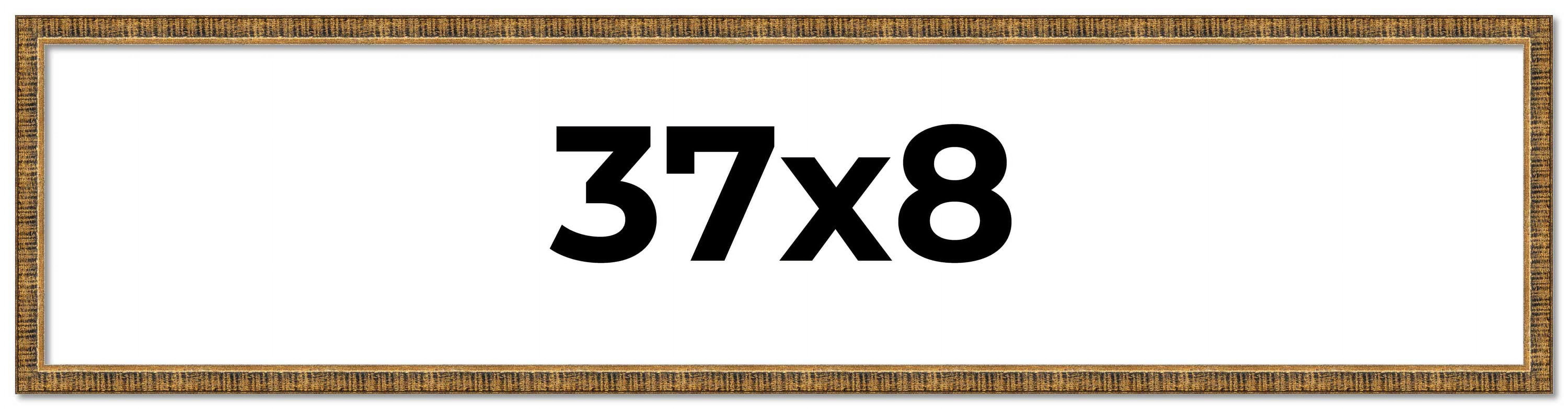 37x8 Frame Gold Solid Wood Picture Frame - Complete Modern Photo Frame ...