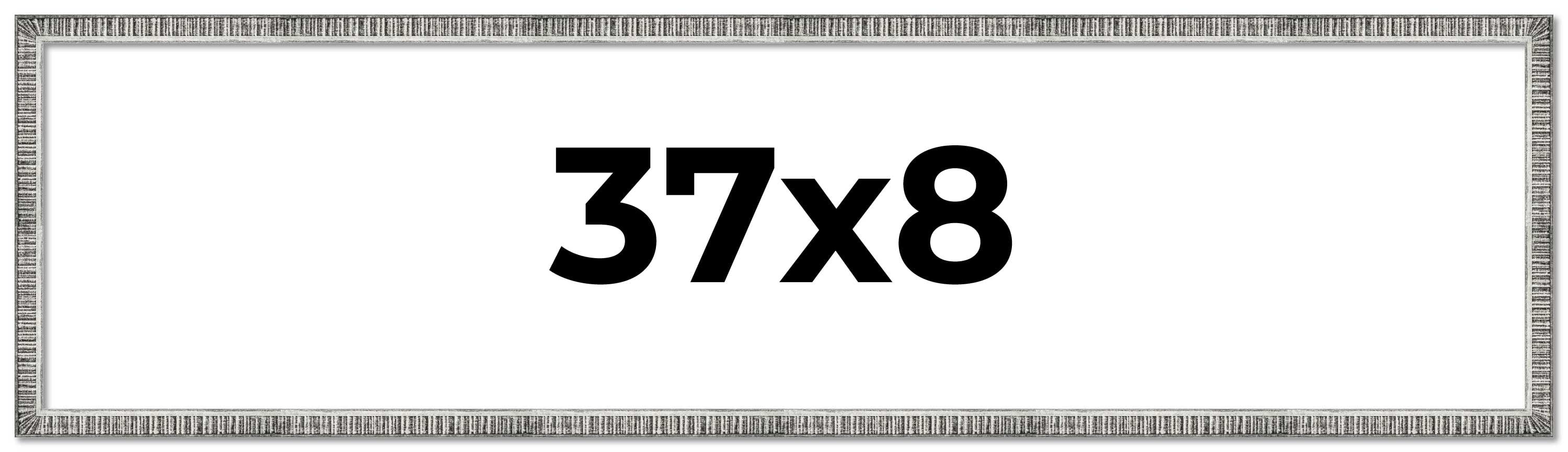 37x8 Frame Silver Picture Frame - Complete Modern Photo Frame Includes ...