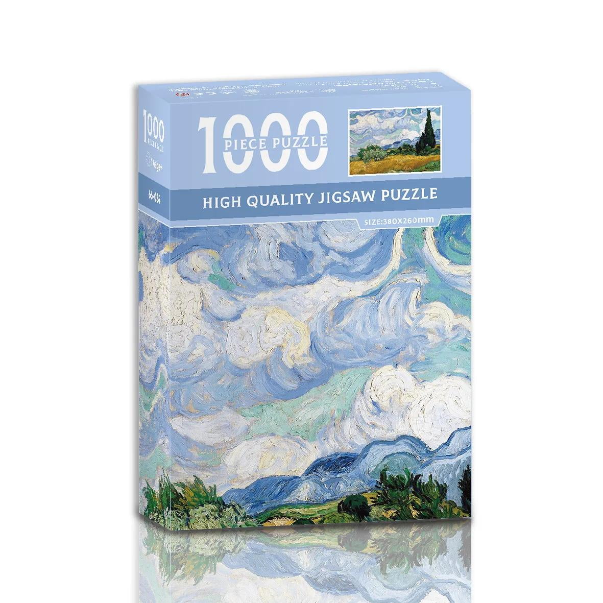38*26cm Mini Jigsaw Puzzle 1000 Pieces for Adults Famous Oil Painting ...