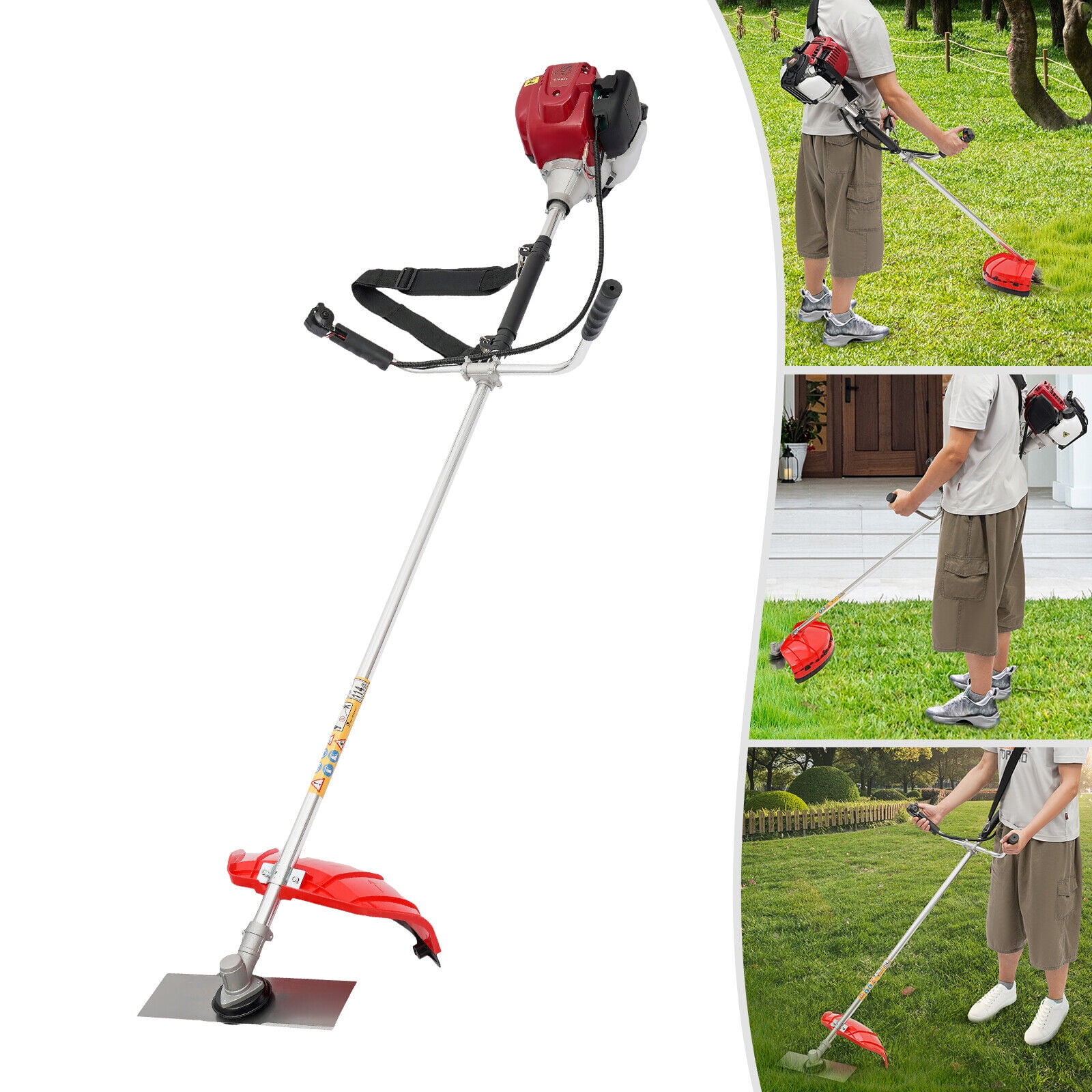 38.3CC Weed Wacker Gas Powered 4-Cycle Brush Cutter Weed Eater Four ...