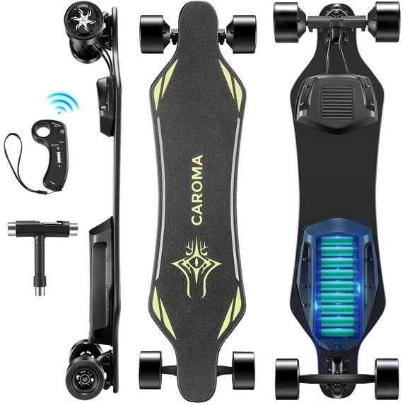 38" Electric Skateboard with Remote, 1200W Brushless Motor, 28 Miles ...