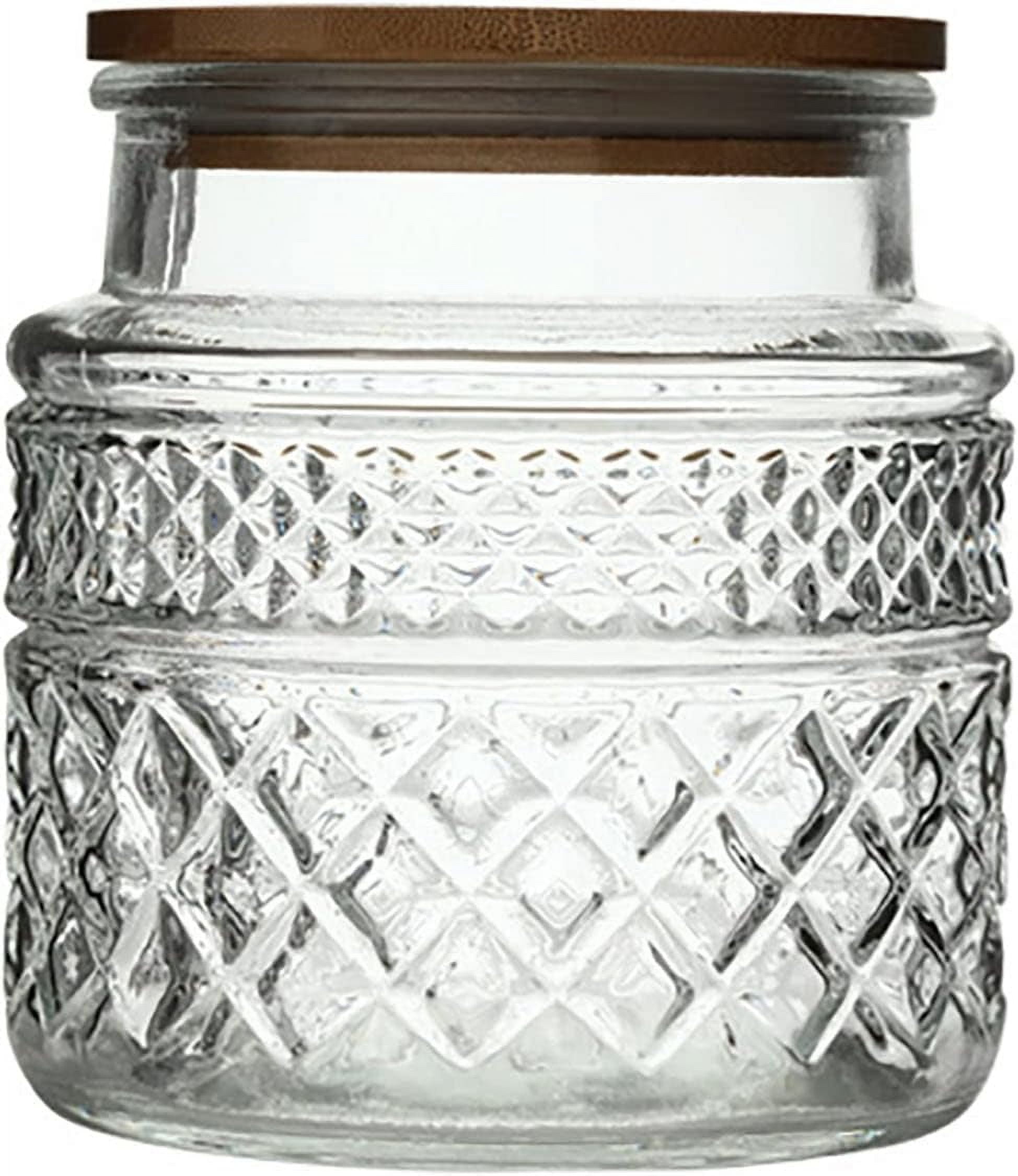 38 FL OZ Large Glass Storage Jar Food Storage Container with Airtight ...