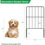 Oumilen 38 ft (L) x 22 in (H) Garden Fence Animal Screen Decorative ...