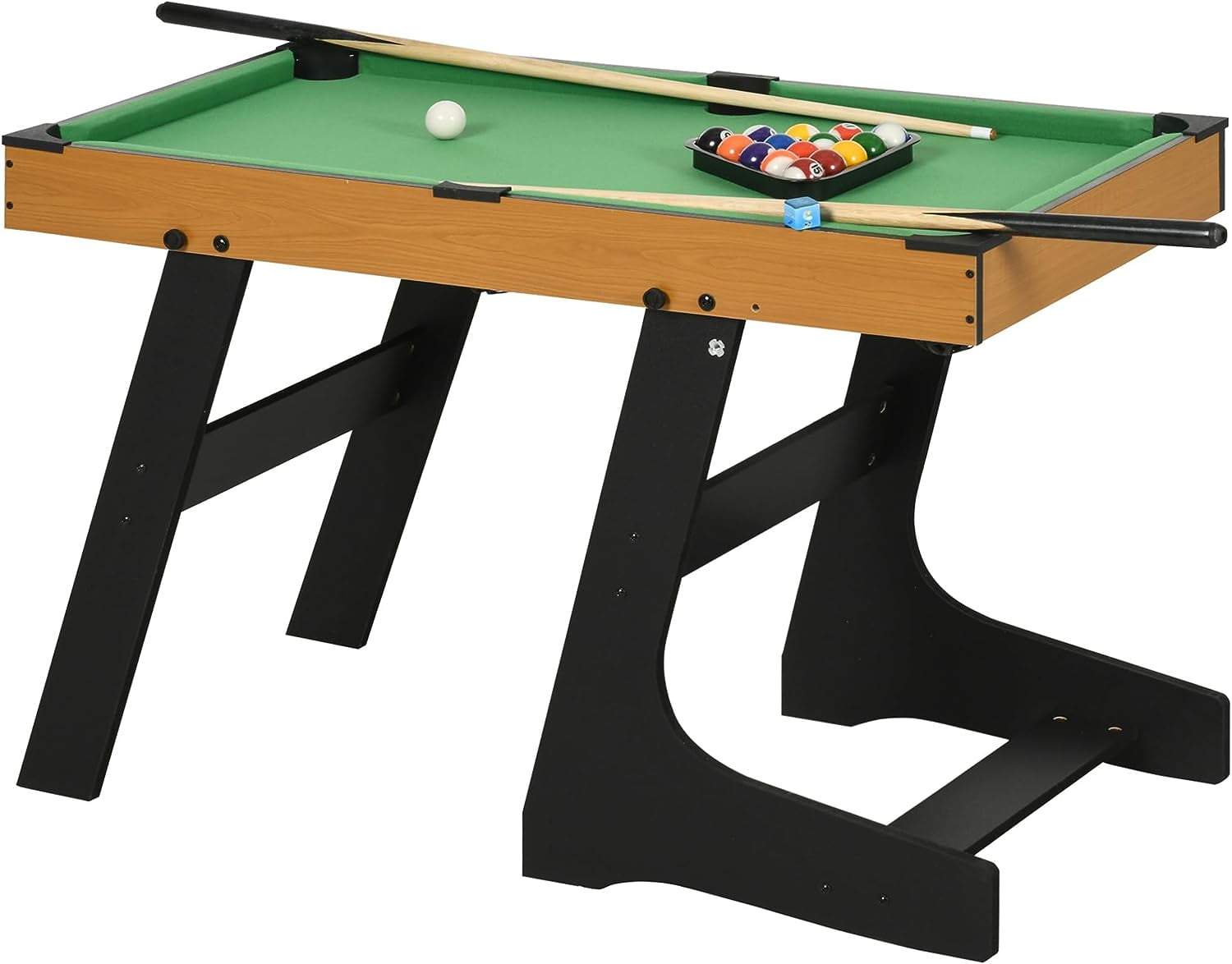 38" Foldable Billiards Tabletop Game, Pool Table Set, Fun for The Whole ...
