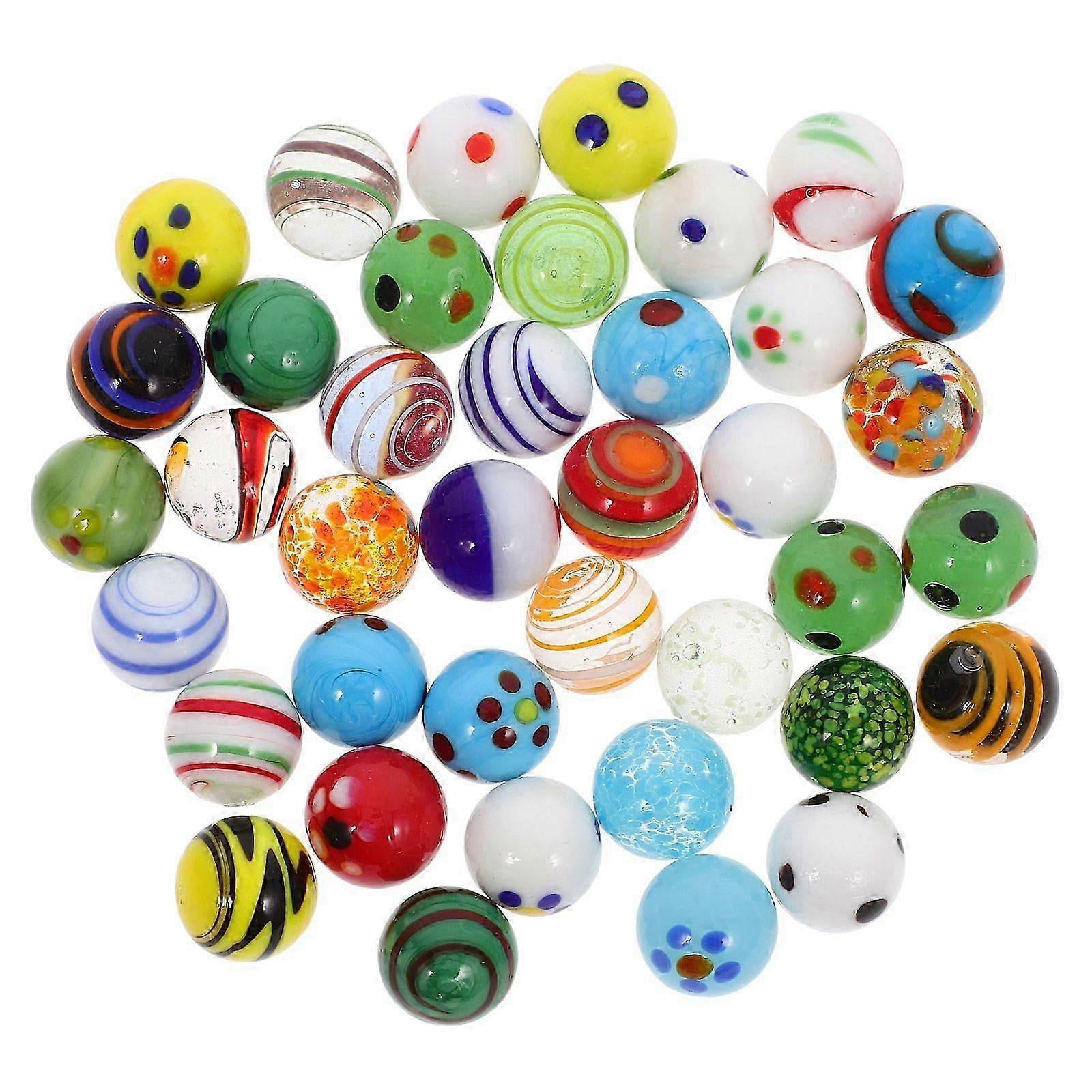 38 Glass Marbles Colored Marbles Compatible Vase Fill Smooth Marbles ...