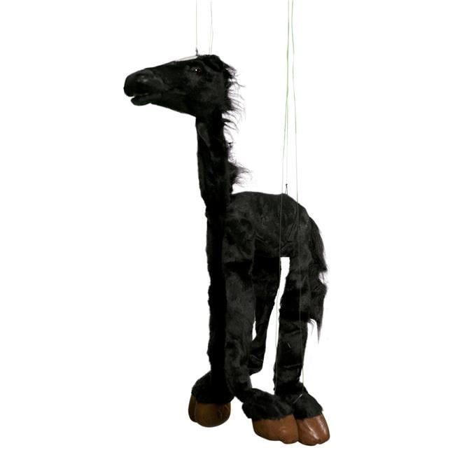 38 In. Four-Leg Large Marionette Horse - Black - Walmart.com