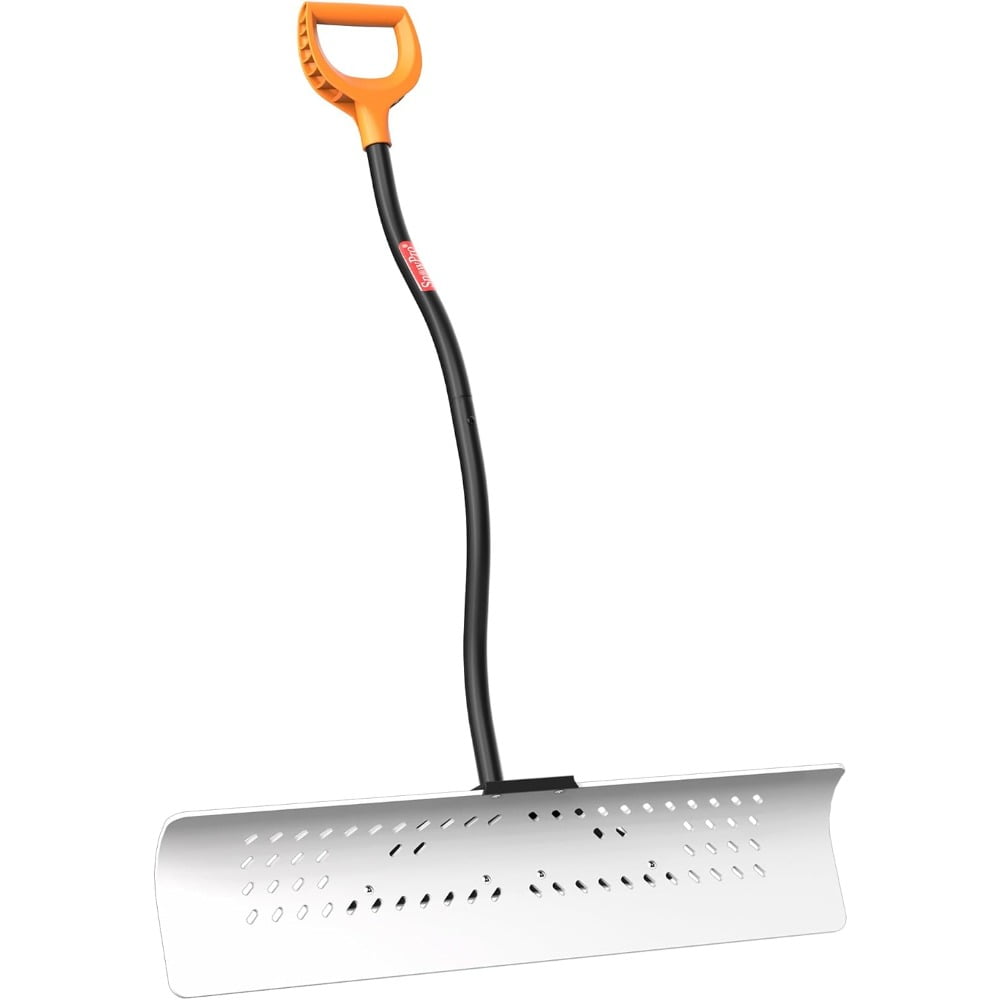 38 Inch Snow Shovel for Driveway, Bi-Direction Heavy Duty Snow Pusher ...