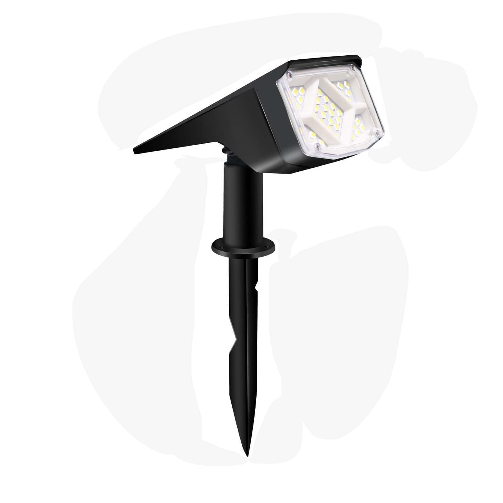 38 LED Solar Spotlight Outdoor Garden Lights Waterproof Ground Spike ...