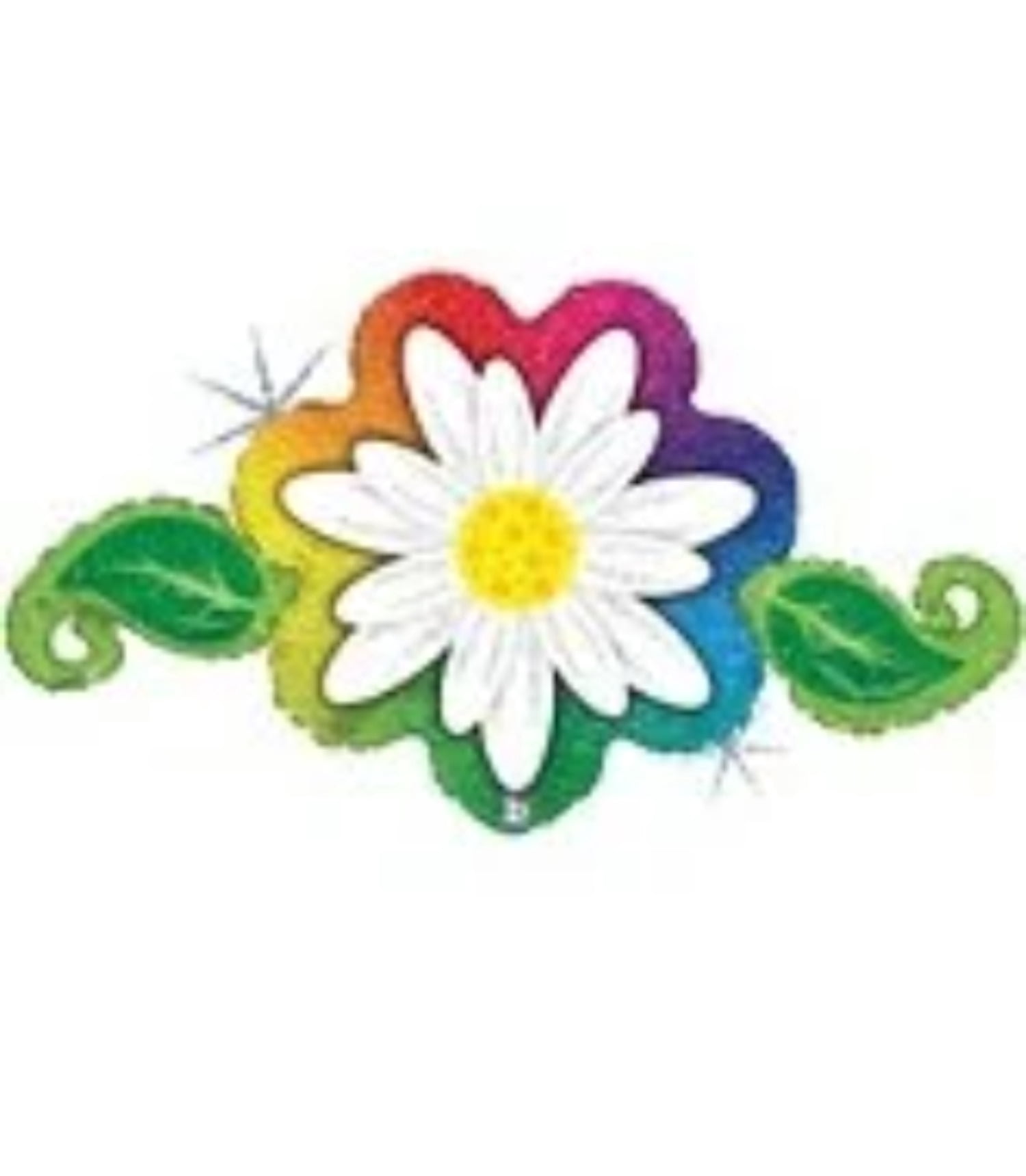 38" LINKY DAISY BALLOON Large Shape Foil Mylar Balloon Party Supplies ...