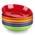 38 Oz Warm Color Ceramic Serving Bowl Set, 6 Count, For Pasta Salad ...