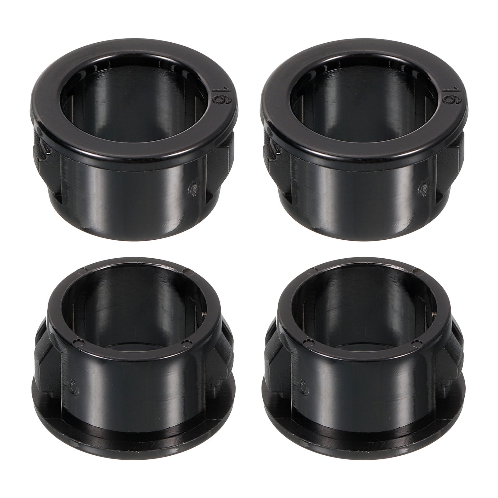 38 Pack Cable Snap Bushing Grommet, 5/8" Mounting Dia Black Round Nylon ...