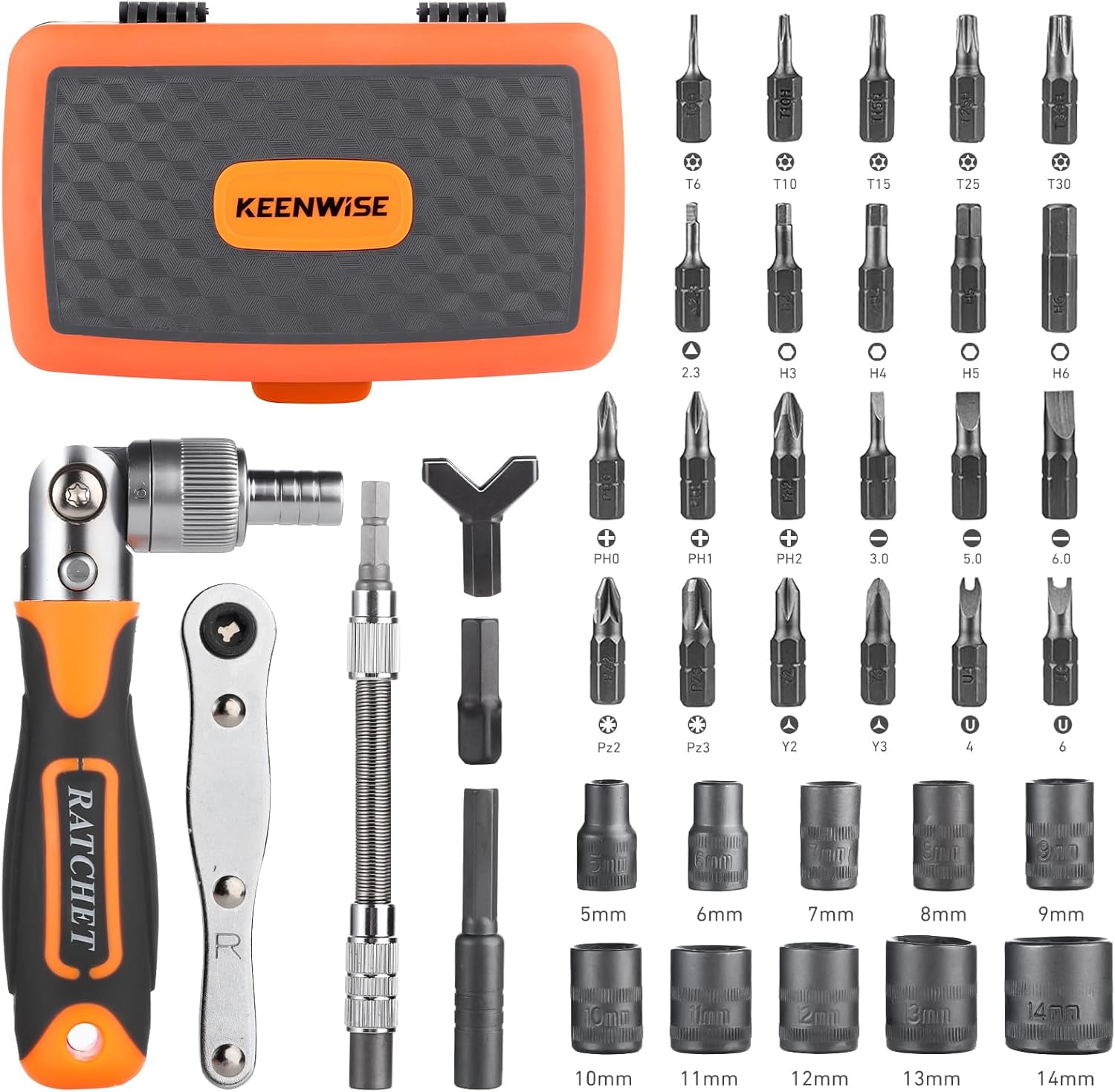 38 Pcs Screwdriver Set, Ratchet Screwdriver Tools, Multi-Purpose ...