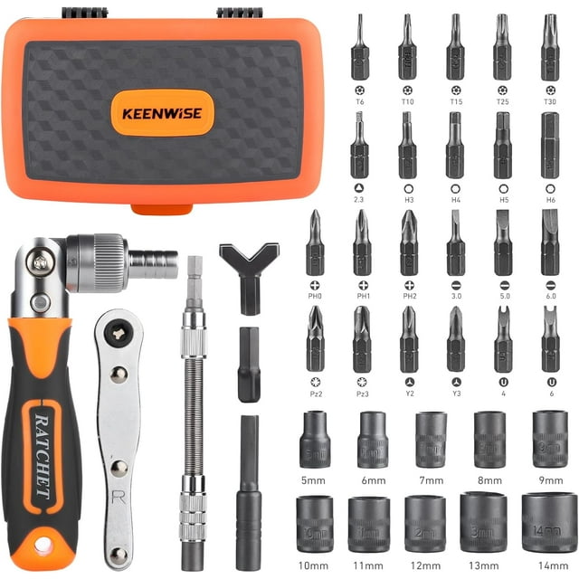 38 Pcs Screwdriver Set, Ratchet Screwdriver Tools, Multi-Purpose ...