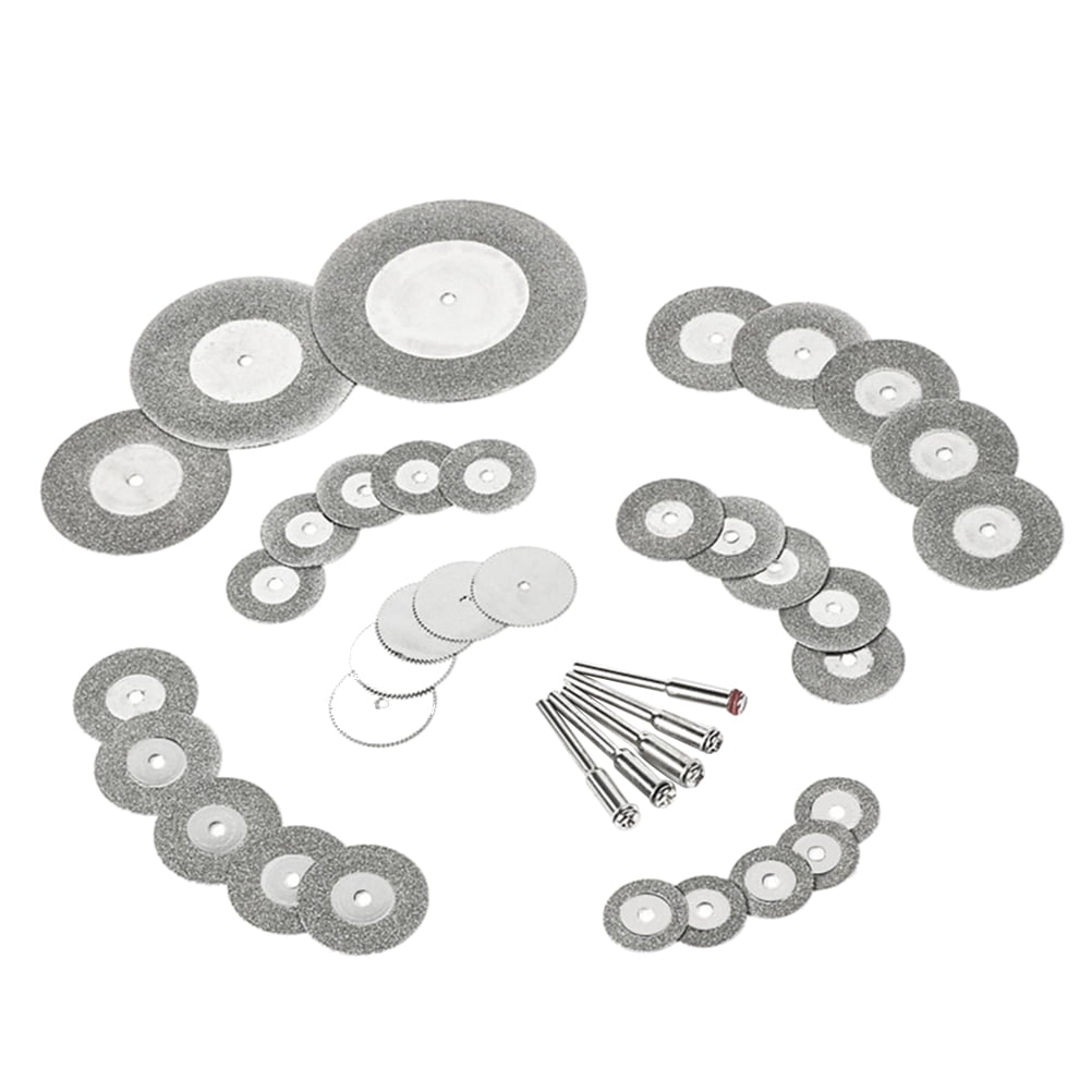 38 Pcs/Set Mini Diamond Cutting Discs Cut Off Wheel Blades Gemstones ...