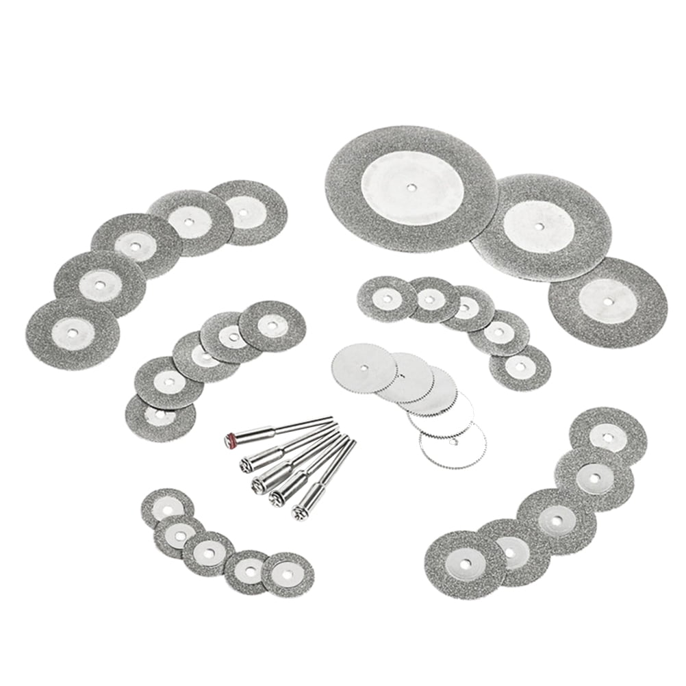 38 Pcs/Set Mini Diamond Cutting Discs Cut Off Wheel Blades Gemstones ...