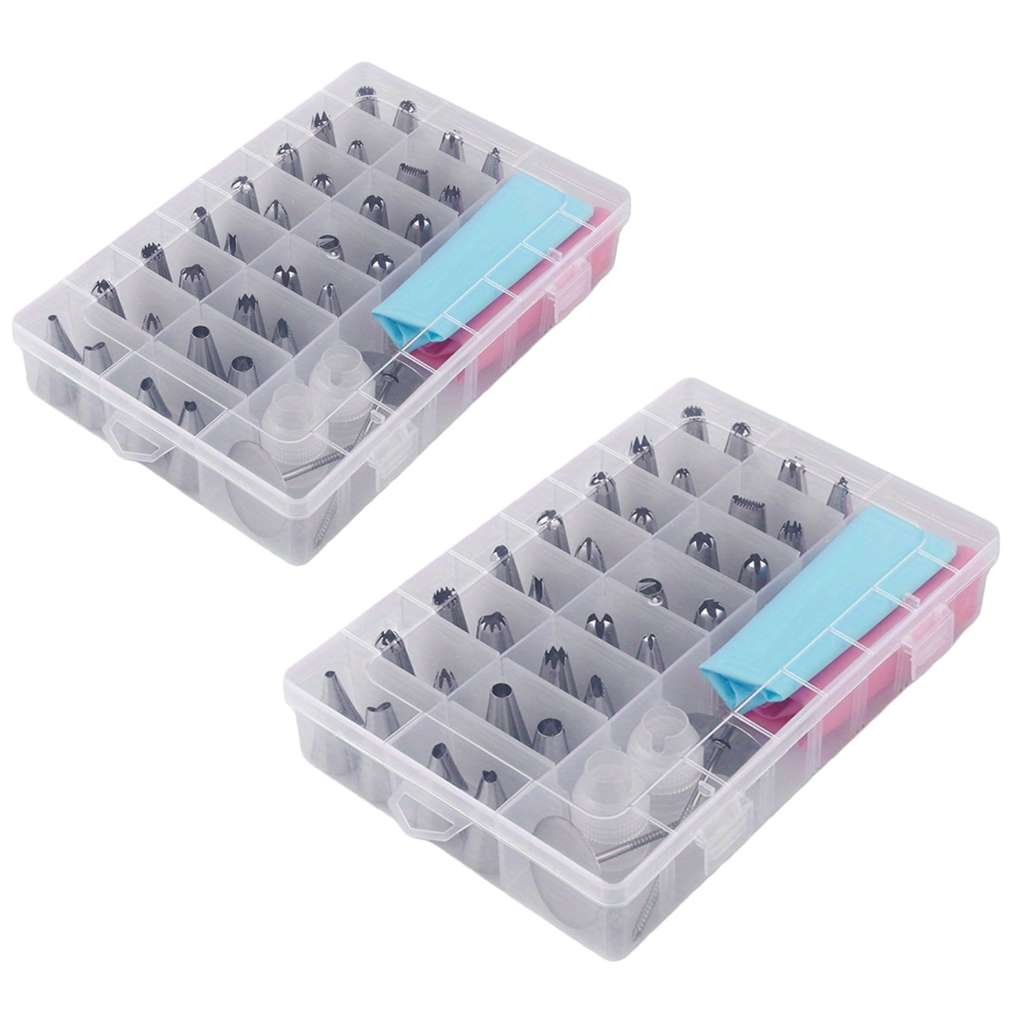 38-Piece Cake Decorating Kit - Stainless Steel Piping Tips & Pastry ...