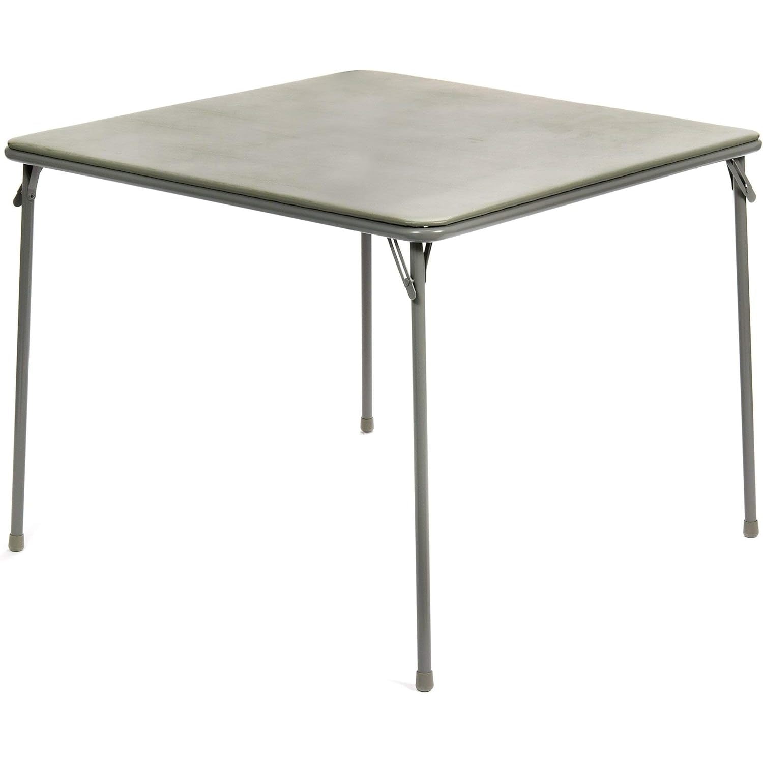 38" Square Folding Card Table - Portable, Easy-to-Store, Vinyl Upholstered, Sturdy Steel ...