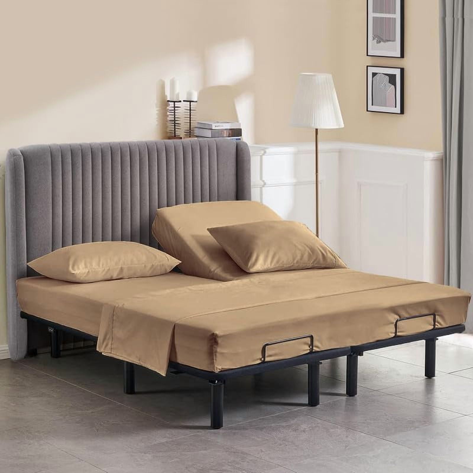 38" Top Split Flex Head King Size, 600-TC Sheet Set - Organic Cotton ...