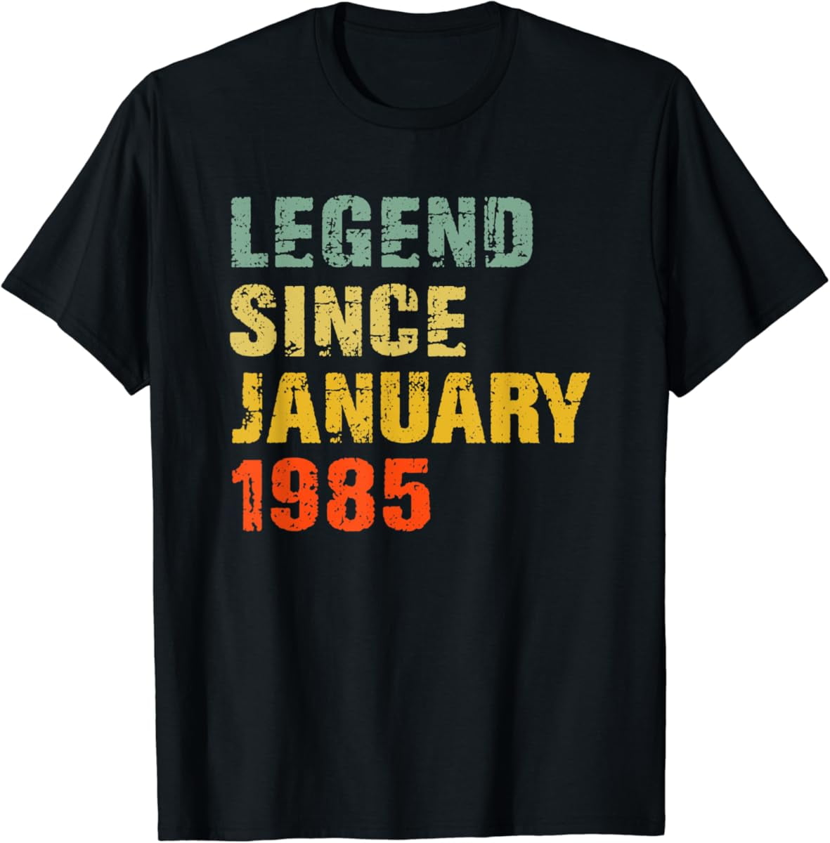 38 Year Old 38th Birthday Gifts Legend Since January 1985 T-Shirt ...