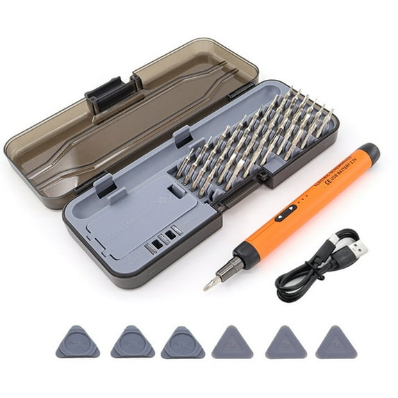 38 in 1 Rechargeable Cordless Electric Screwdriver Set Precise Power ...