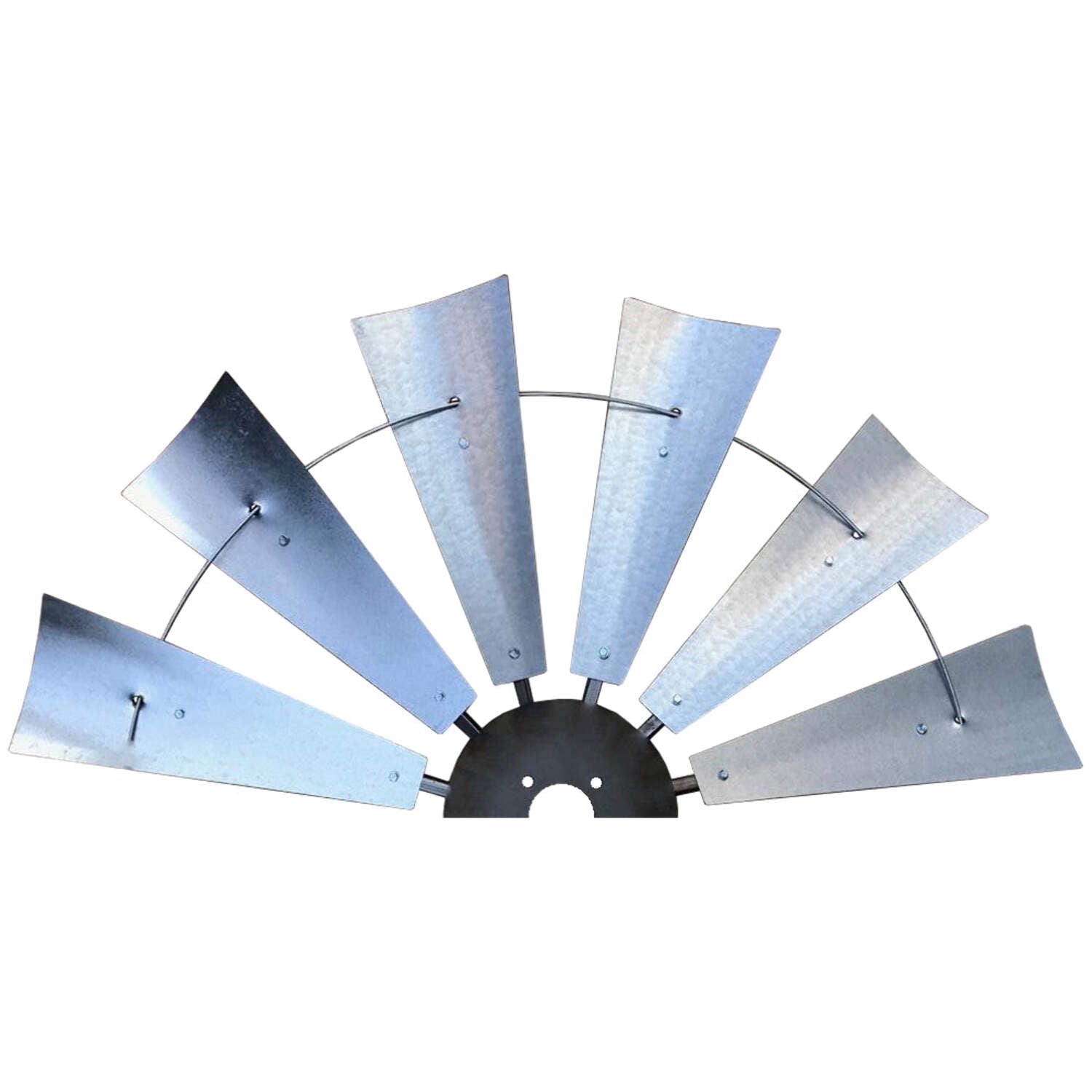 38-inch Industrial Windmill Half Fan Wall Sculpture Home Decor ...