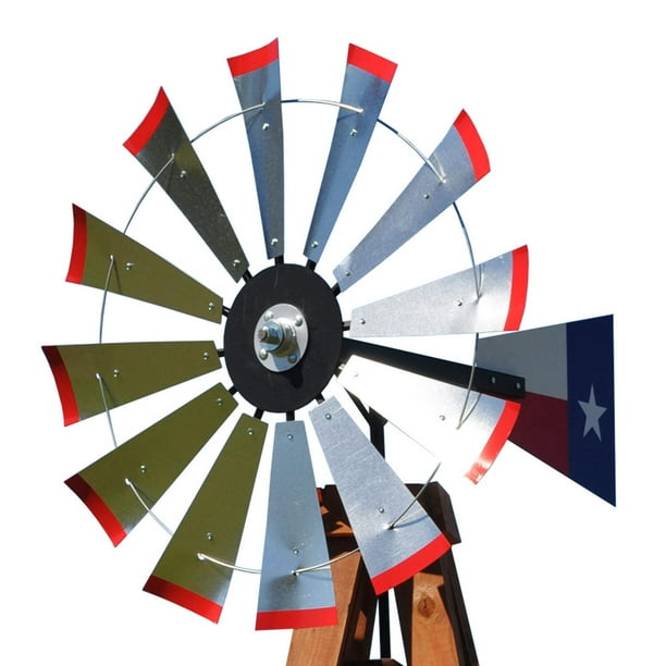 38-inch Windmill Head w/Texas Flag Tail & Instructions to Build an 11 ...