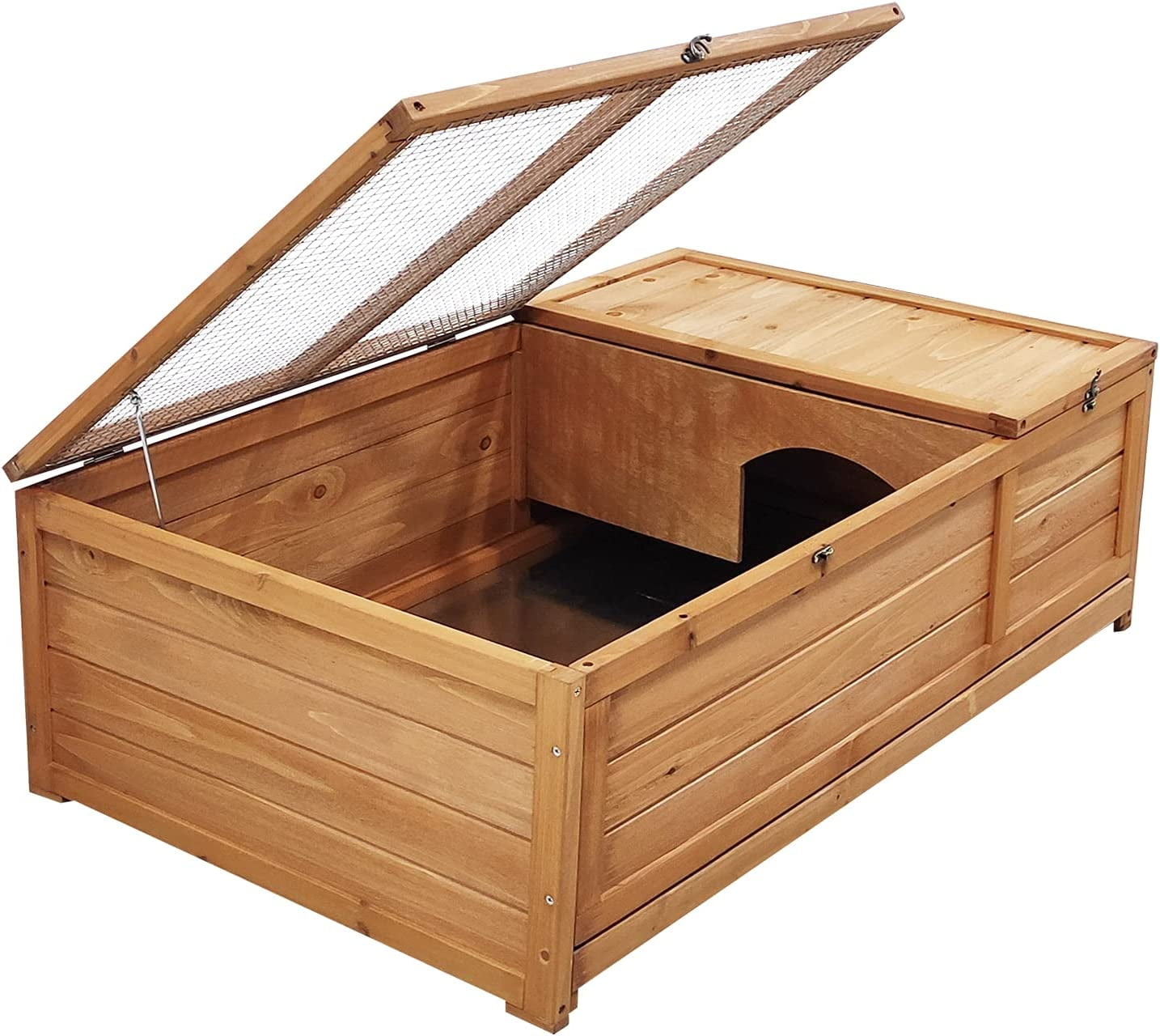38" x 13" x 24" Wooden Tortoise House Large Tortoise Habitat Enclosure ...