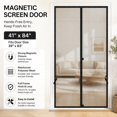 38 x 83 Inch Magnetic Screen Door, Fits 36 x 82 Inch Doors, Heavy Duty ...