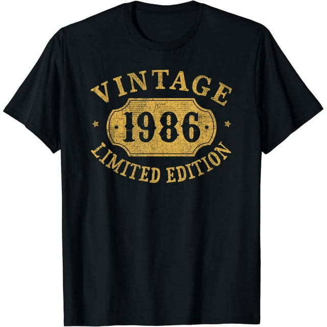 38 years old 38th Birthday Anniversary Best Limited 1986 T-Shirt ...