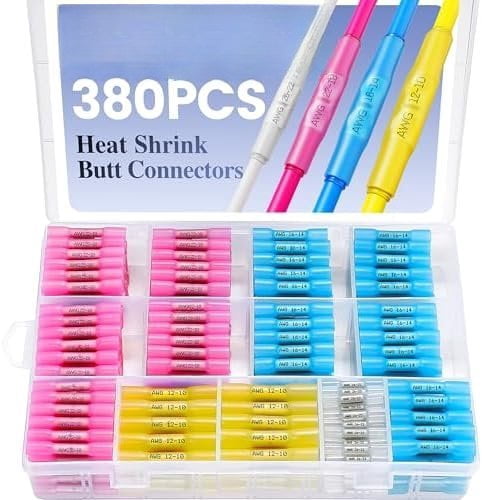 380 count Heat Shrink Connectors-Marine Grade Electrical Wire ...