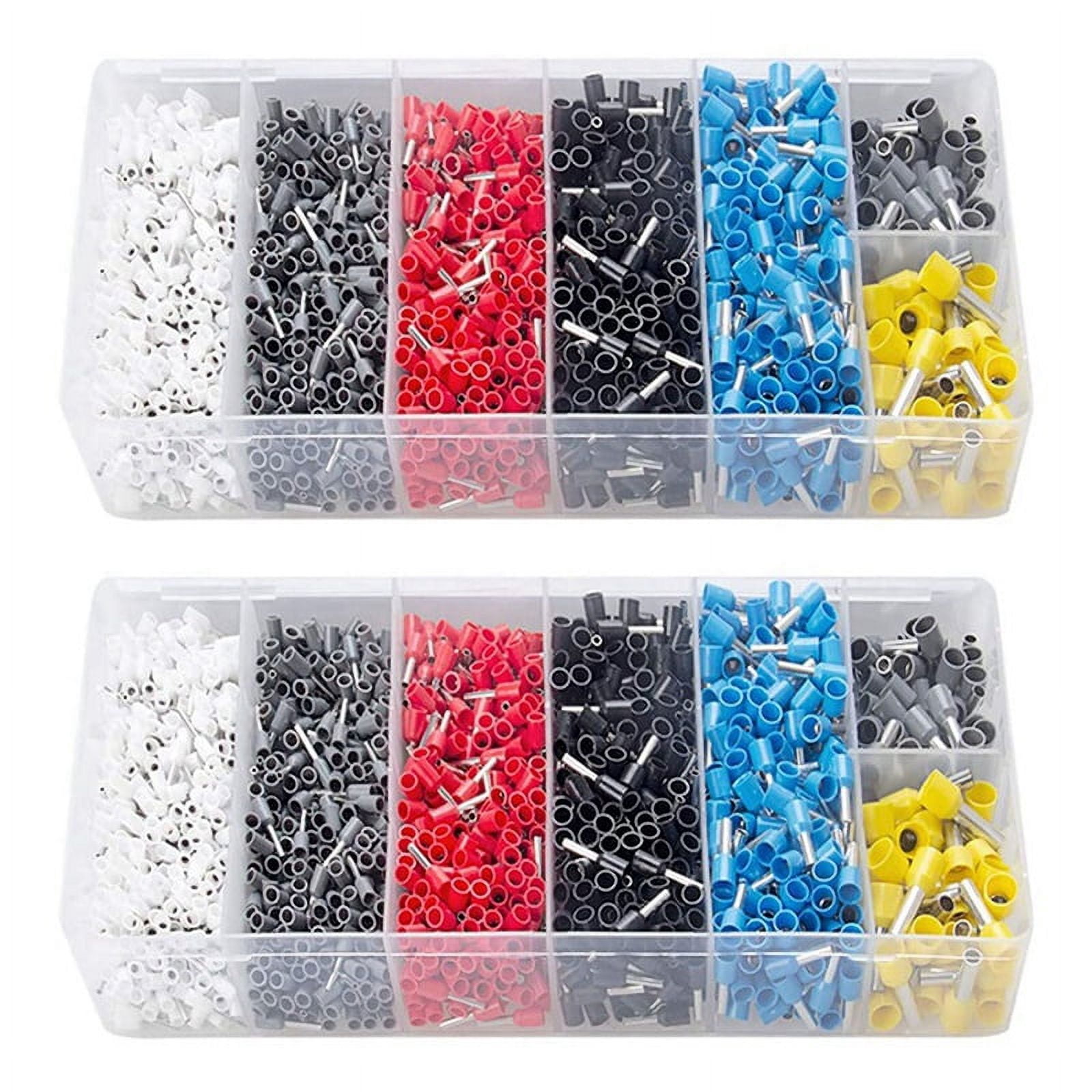 3800Pcs Wire Ferrules Terminals Kit, AWG 22-10 Terminal Connector Wire ...