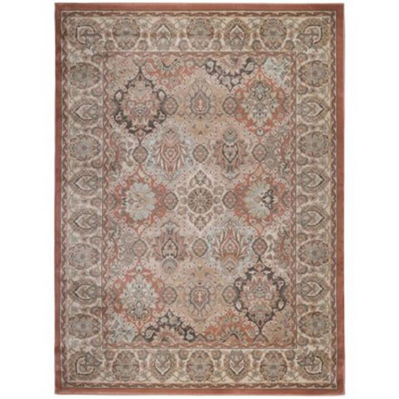 3802-0021-TERRACOTTA Garda Rectangular Oriental Rugs, Terracotta - 5 ft ...
