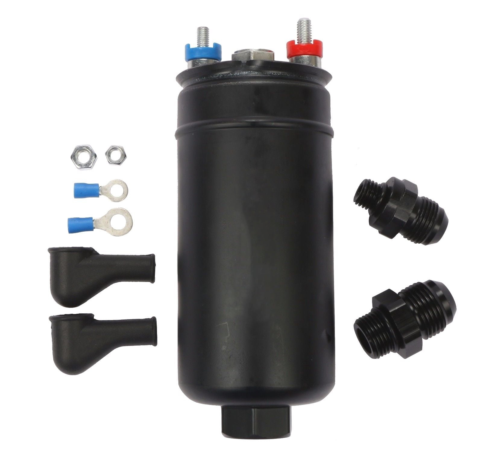380LPH Inline External Fuel Pump 10AN Inlet + Check Vavle 8AN Outlet ...