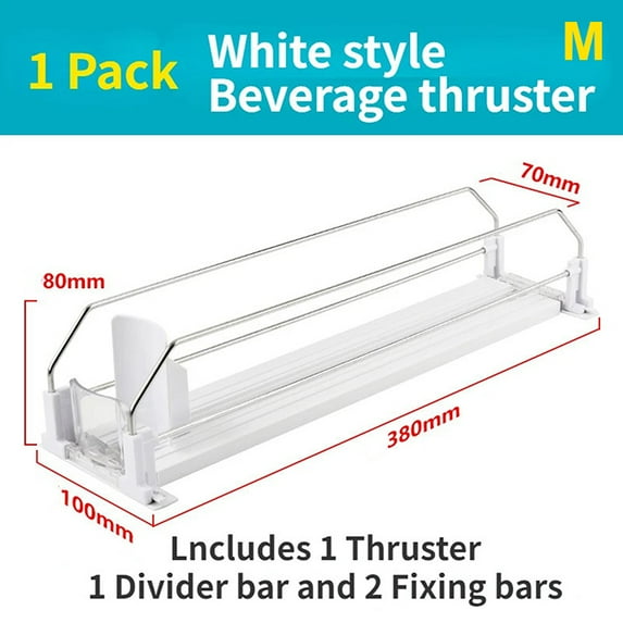 (380MM) Canned Beverage Push Rack Beverage Thruster Dispenser Storage ...