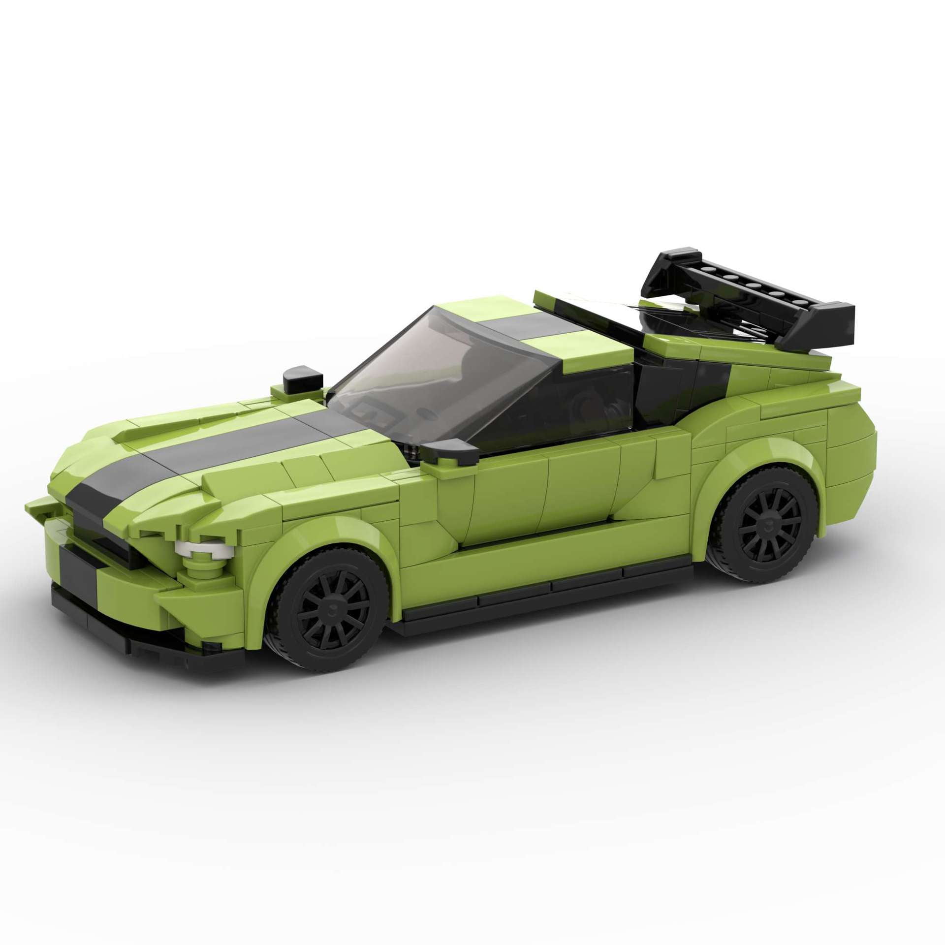 380PCS Mustang GT MOC(compatible with mainstream brands)Speed ...
