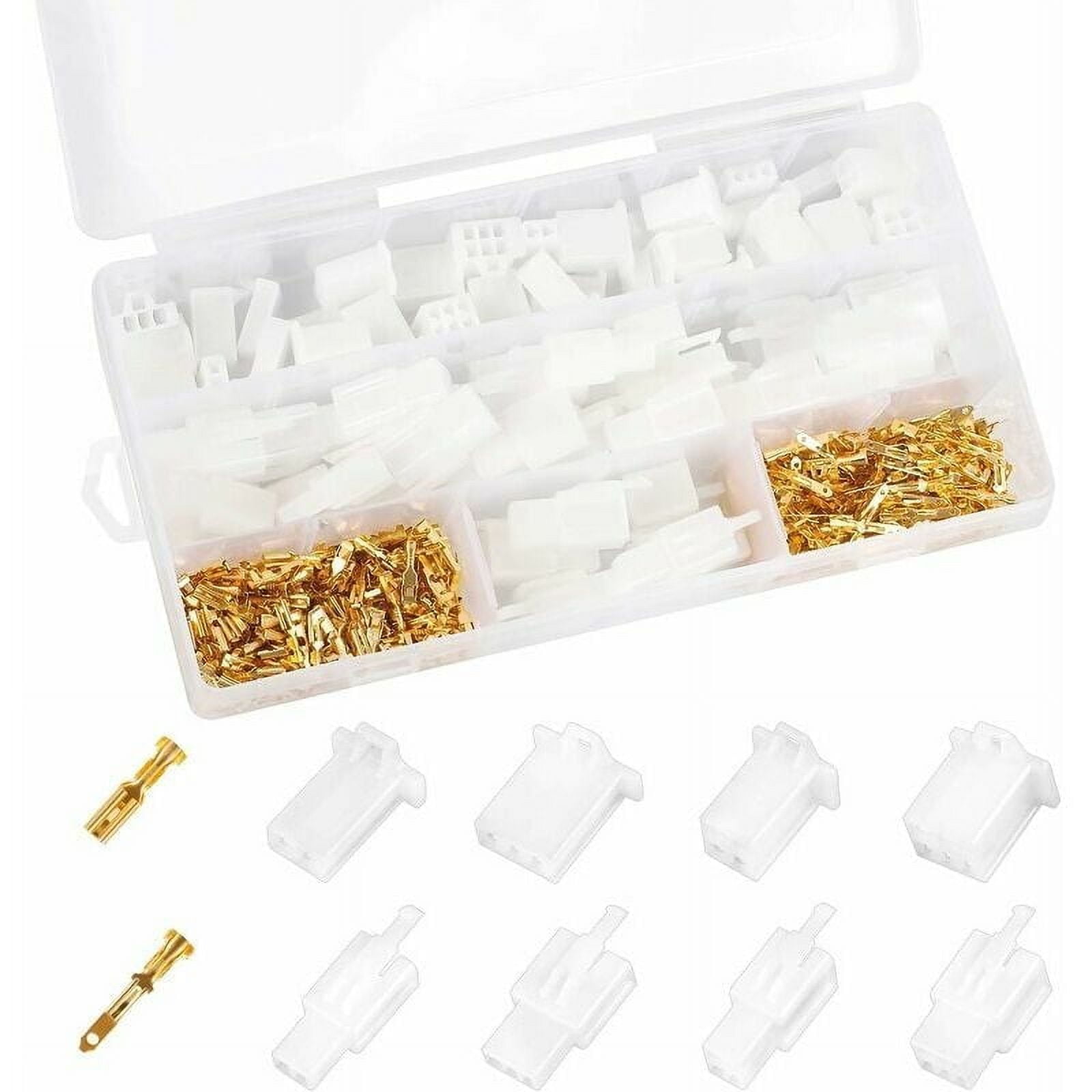 380Pcs 2.8Mm Electrical Wire Connector Car Electrical Connector ...