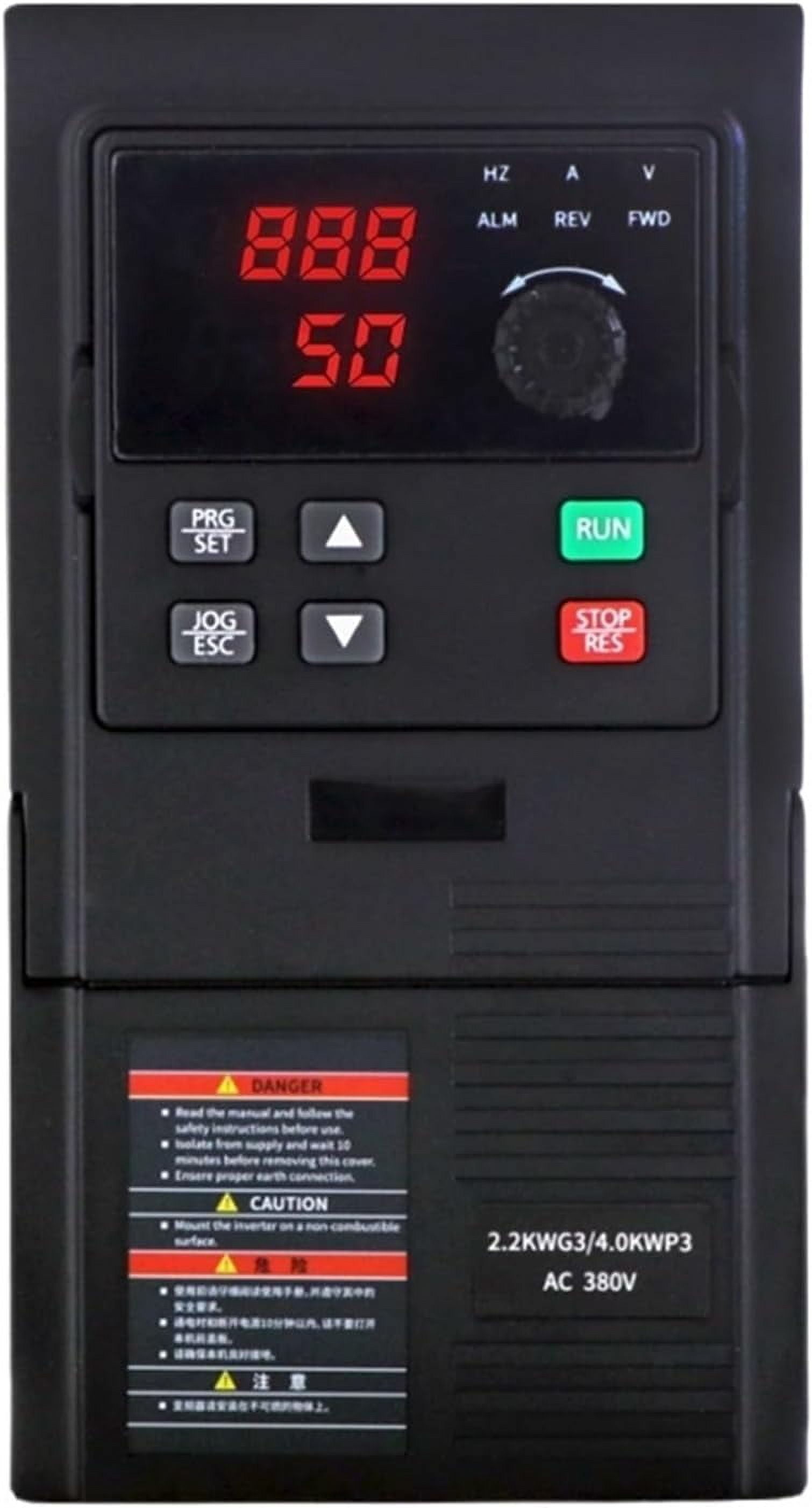 380V Pro VFD Variable Frequency Drive Converter Inverter 1.5/2.2/3/4/5.5KW 220v 3-Phase Motor ...