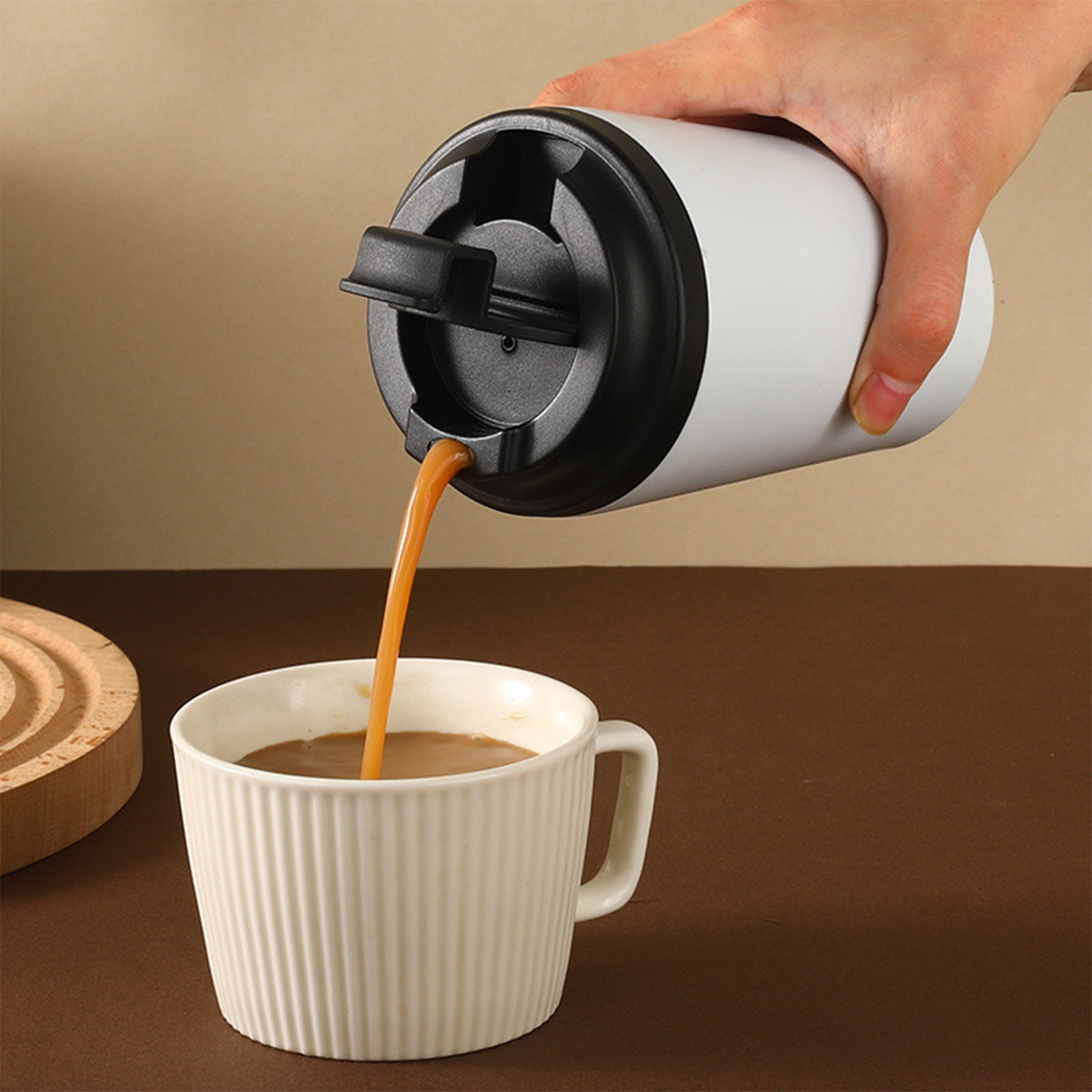 380ml Stainless Steel Vacuum Insulated Travel Mug with Leakproof Lid ...