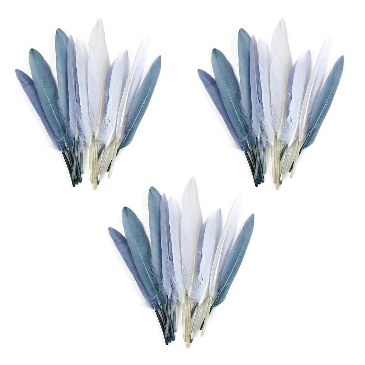 38372 Touch of Nature Mini Turkey 3-24 Piece packs Quill Feathers Mix ...