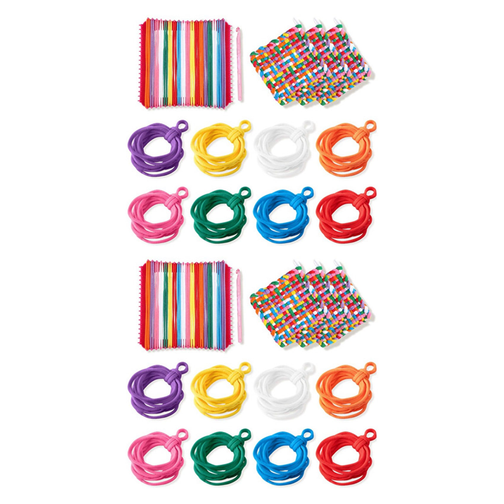 384 Pieces Loom Potholder Loops Weaving Loom Loops Weaving Craft Loops ...