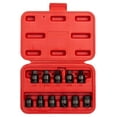 3841, 3/8 Inch Drive Pipe Plug Socket Set, 11-Piece, SAE, 7/16" - 5/8 ...