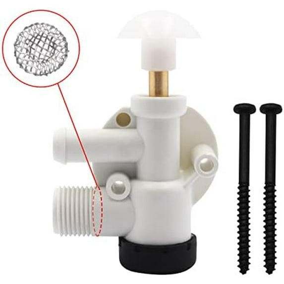 385314349 RV Water Valve Assembly Camper Trailer Toilet Repair Kit Replacement for Dometic ...