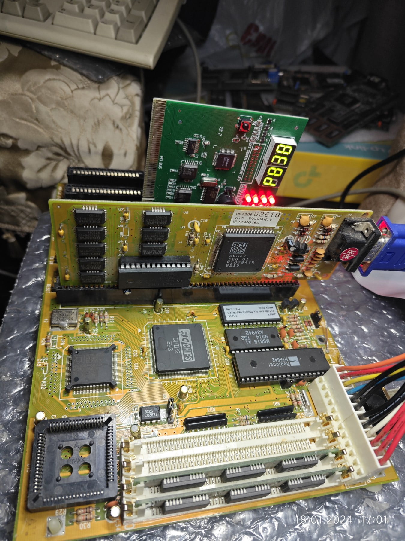 386 pcchips family mini motherboard m396f with integrated cpu - Walmart.com