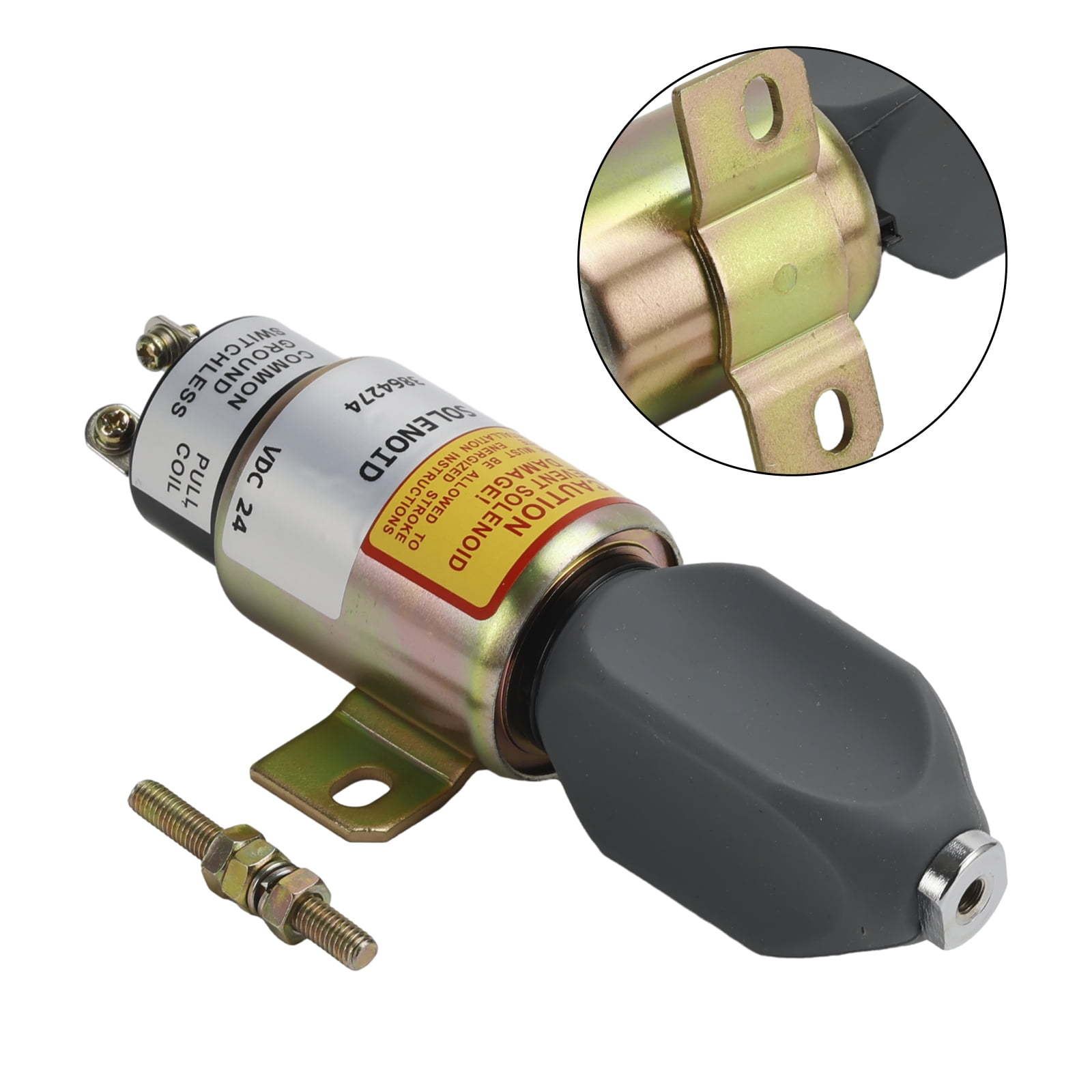3864274 24V Stop Shutoff Solenoid For Cummins 1700-2536 1751 ...