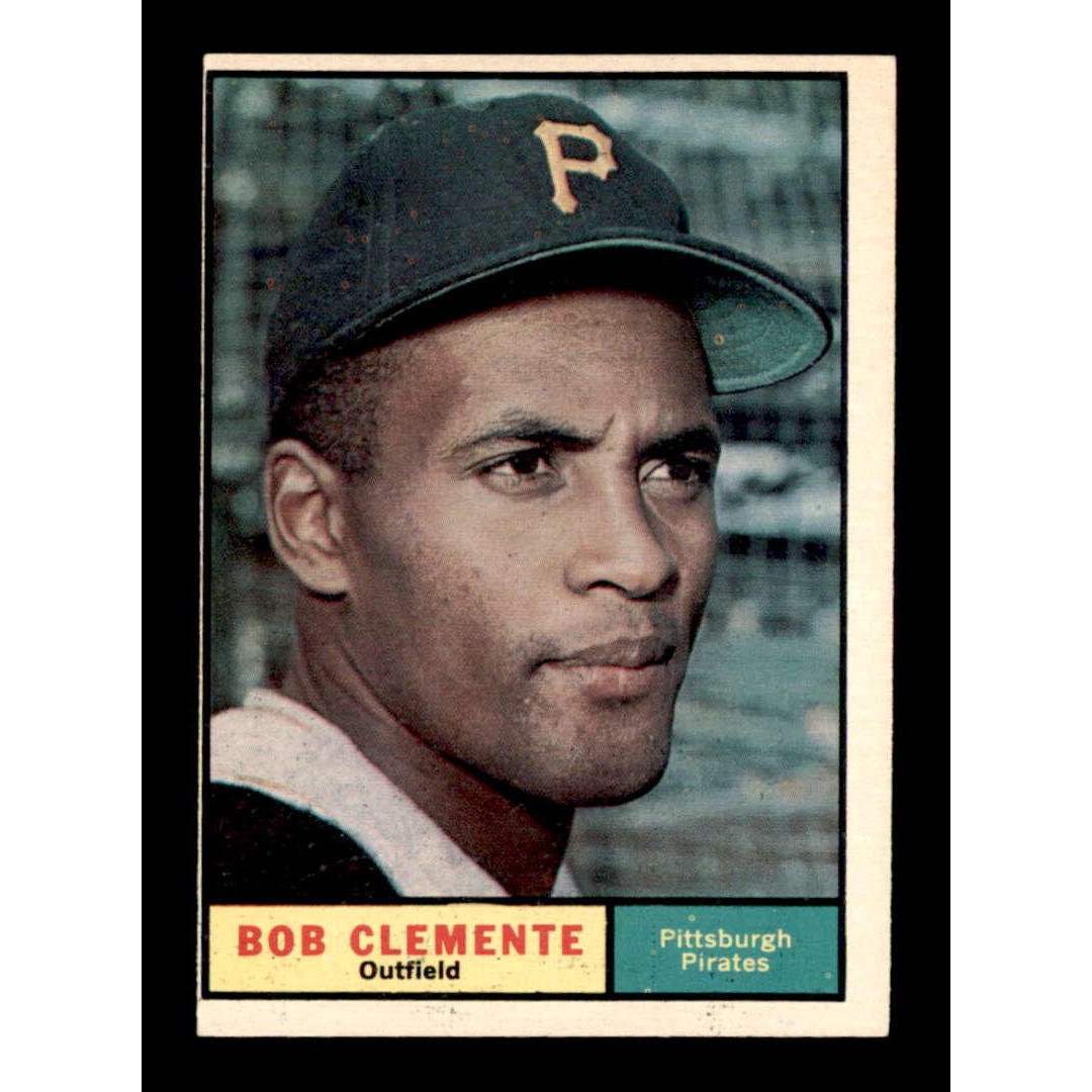 #388 Roberto Clemente - 1961 Topps Baseball Cards (Star) Graded EX ...