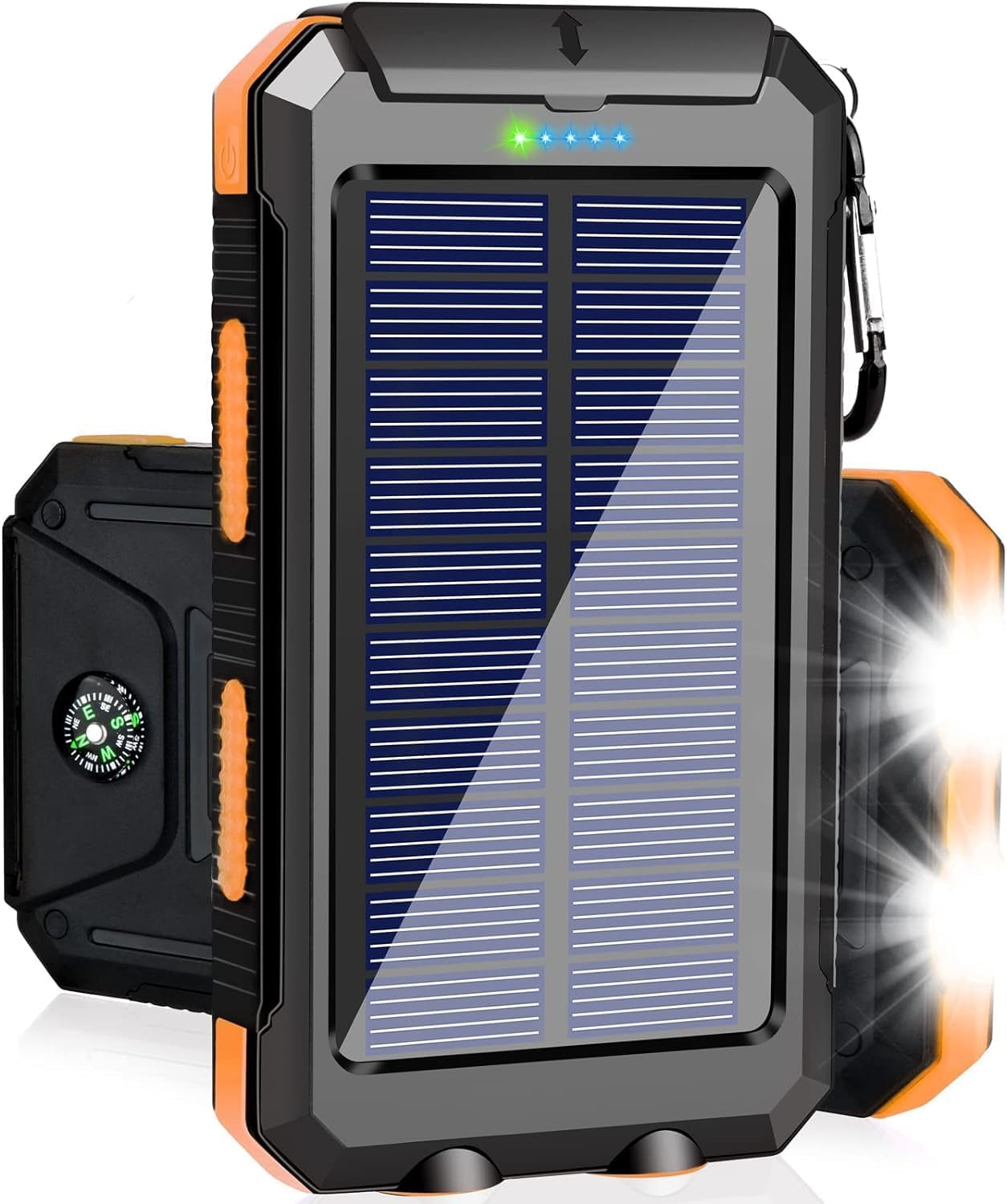 38800mAh Super Capacity Solar Charger with 2 LED Light Flashlight ...