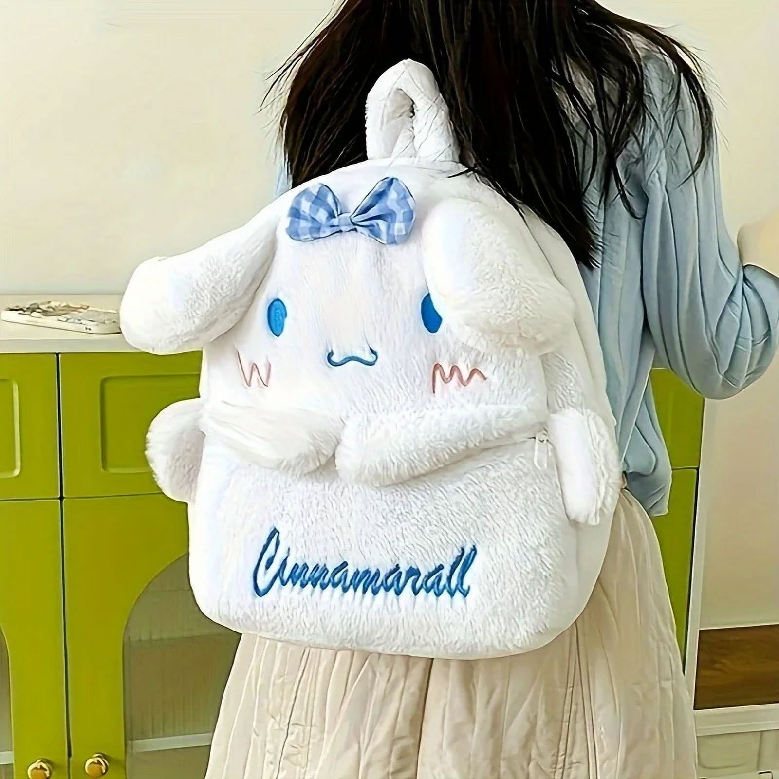 38CM New Sanrio Plush Stuffed Backpack Cute Kuromi Hello Kitty Plush ...