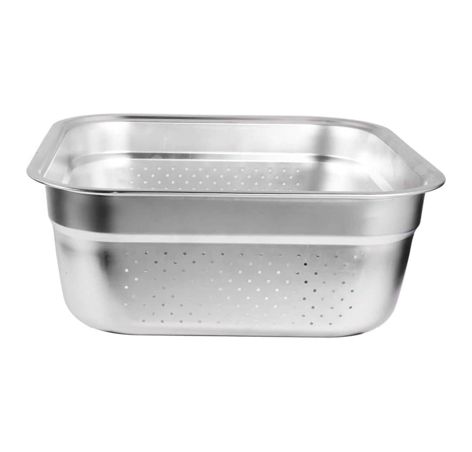 38CM Stainless Steel Square Colander, Kitchen Basket with Uniform ...