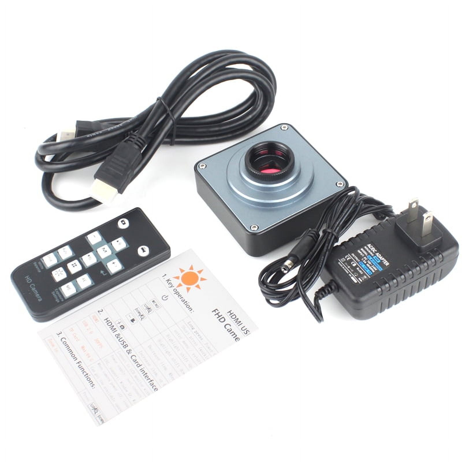 38MP 2K 60FPS USB Industrial Digital Video Microscope Camera + Zoom ...