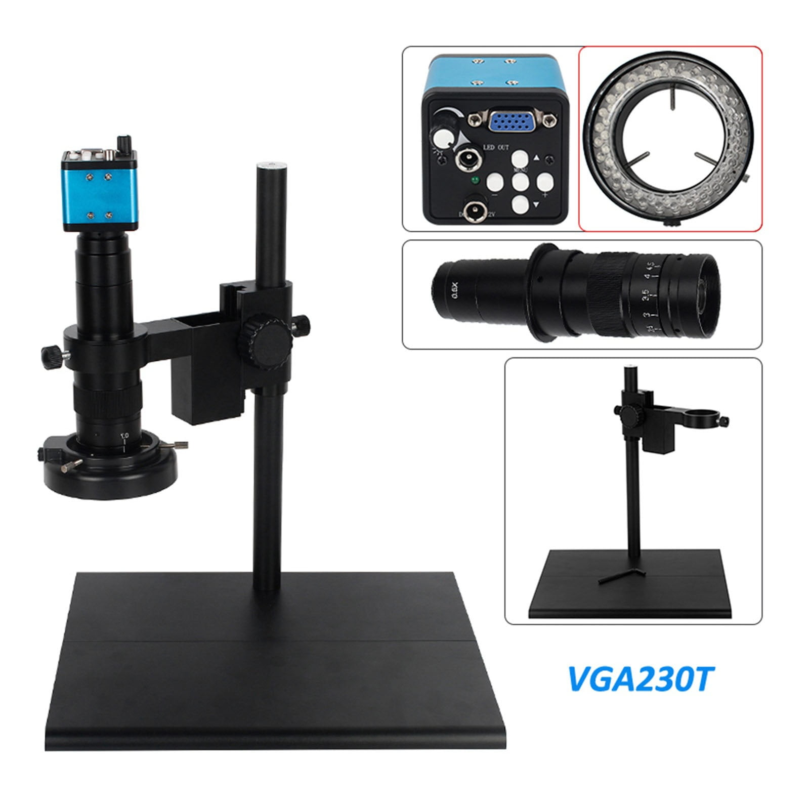 38MP 2K HDMI USB Industrial Electronic Digital 130x Video Microscope ...